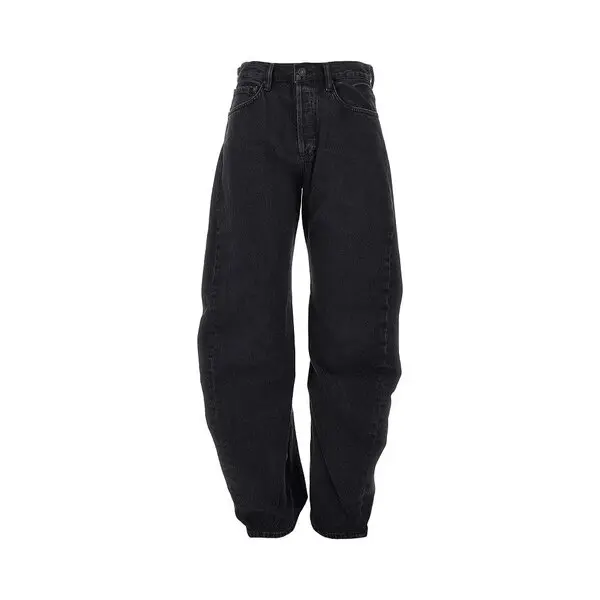 AGOLDE Cotton Denim 'spiral' Jeans - Black