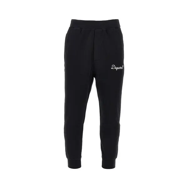 Dsquared2 Cotton Weatpant With Logo Embroidery
