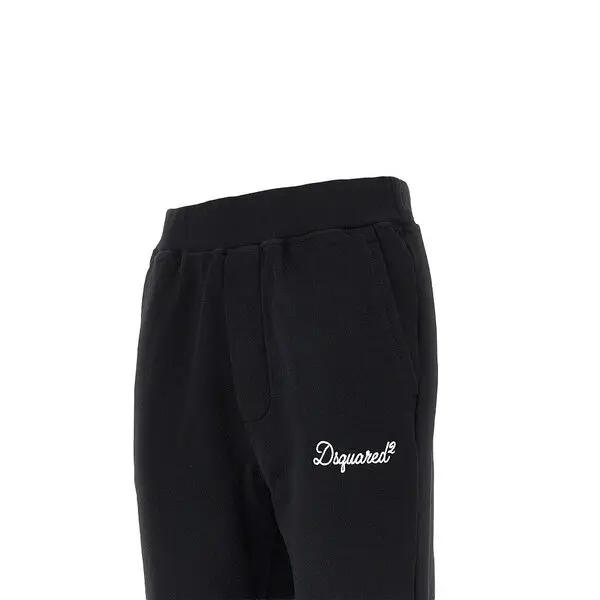Dsquared2 Cotton Sweatpants With Logo Embroidery