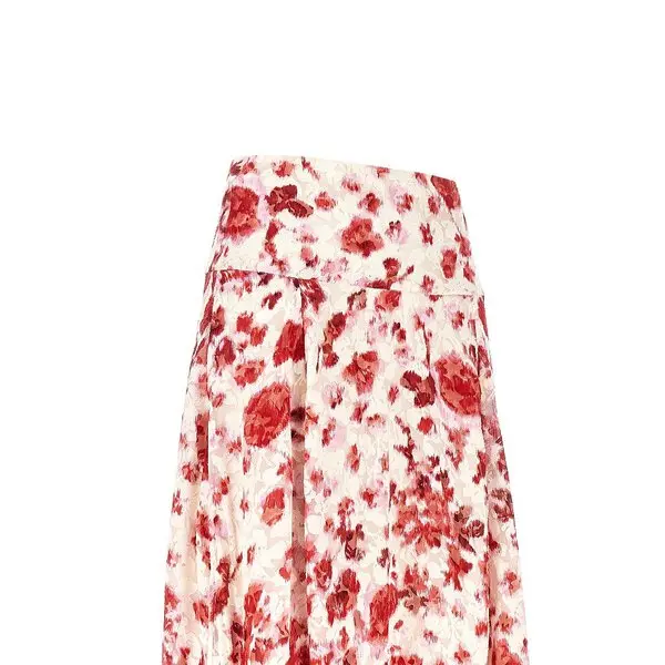 Isabel Marant Étoile Hilza' Long Silk-blend Floral Skirt - Multicolor