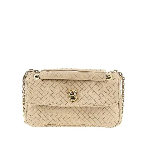 Bottega Veneta Intrecciato Nappa Leather 'madison' Bag - Beige