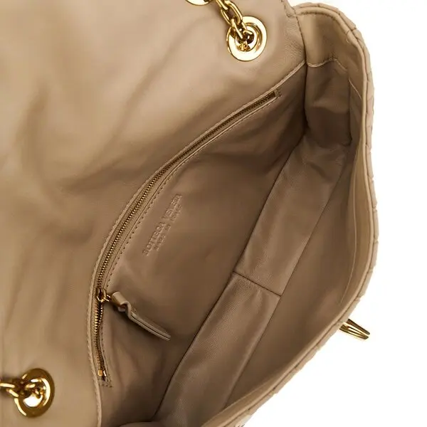 Bottega Veneta Intrecciato Nappa Leather Madison Bag - Beige