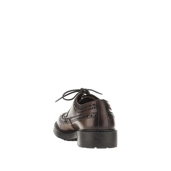 JUAN LACARCEL BY CALCE Brushed Leather Brogue Derby Shoes