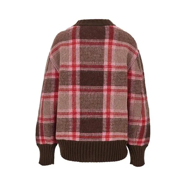 Attico Knitted Sweater With Logo Embroidery