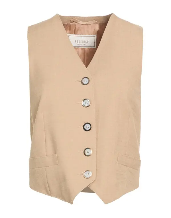 Peserico Tailored Vest In Viscose, Polyester, Elastane