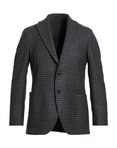 TOMBOLINI Blazer Charcoal Size Wool, Cotton