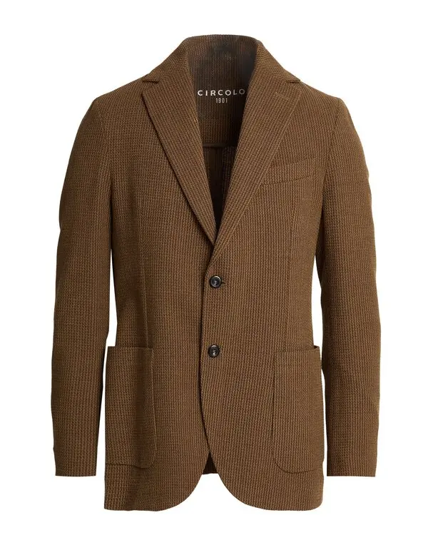 CIRCOLO 1901 Blazer Khaki Size Virgin Wool, Elastane