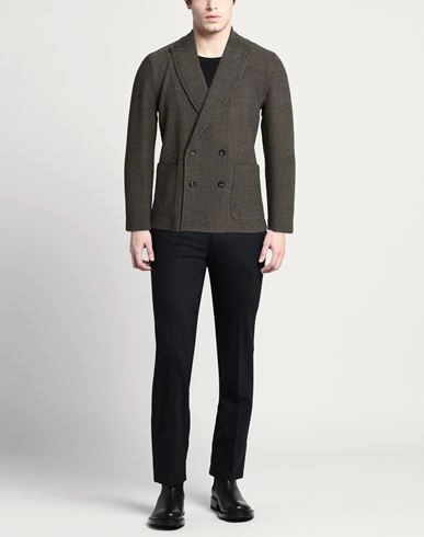 CIRCOLO 1901 Blazer Khaki Size Virgin Wool, Linen, Cotton, Polyamide, Elastane