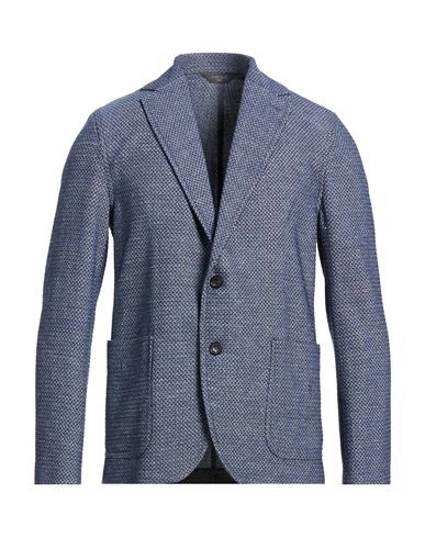 CIRCOLO 1901 Blazer Size Virgin Wool, Linen, Cotton, Polyamide, Elastane - Blue