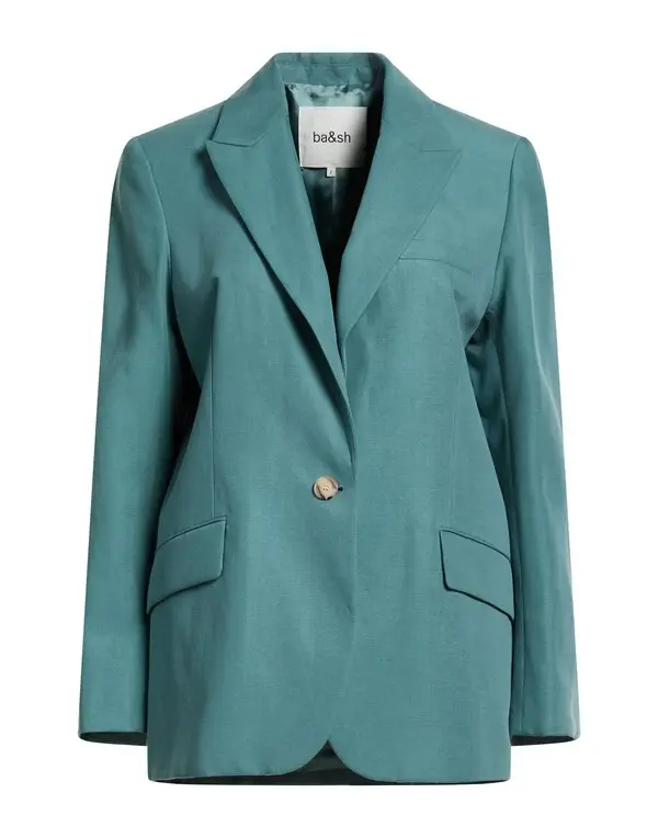 Ba&sh Single-breasted Lyocell And Linen Blazer