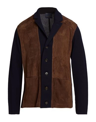 Paul & Shark Blazer Size Wool, Goat Skin - Brown