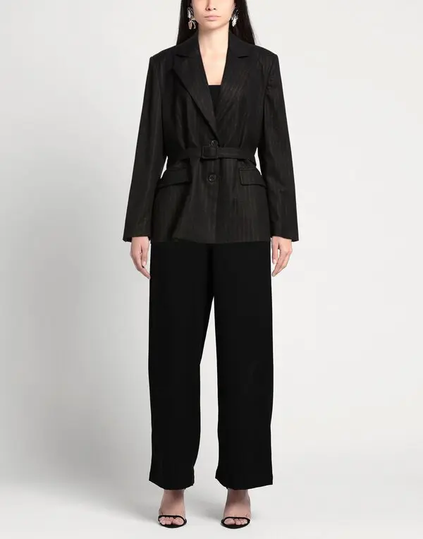 KAOS Single-breasted Striped Blazer With Belt
