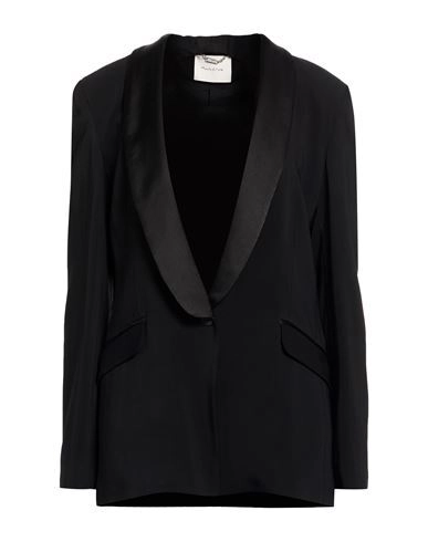MANILA GRACE Blazer Size Viscose, Elastane - Black