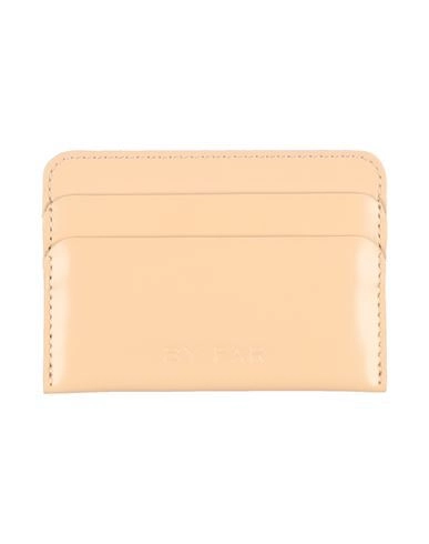 By Far Cardholder Leather - Beige