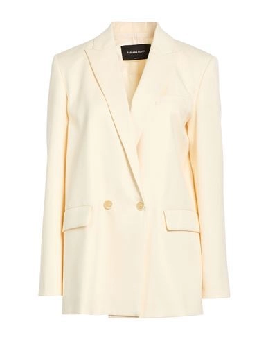 Fabiana Filippi Blazer Ivory Size Virgin Wool, Polyamide, Elastane - White