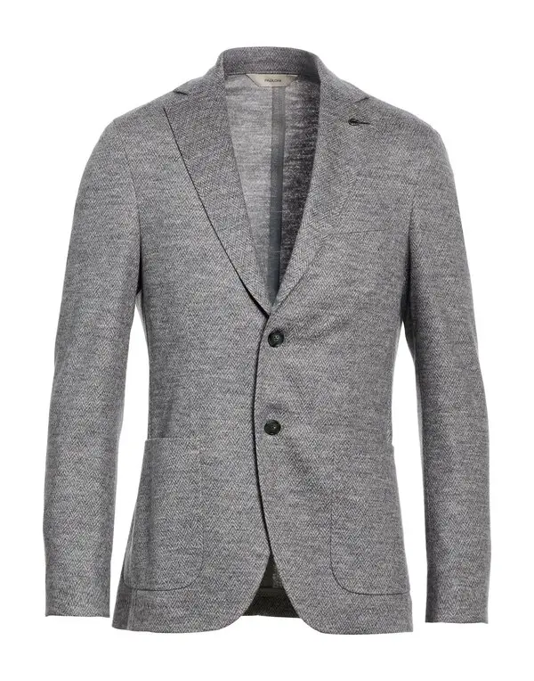 PAOLONI Blazer Size Virgin Wool, Cotton