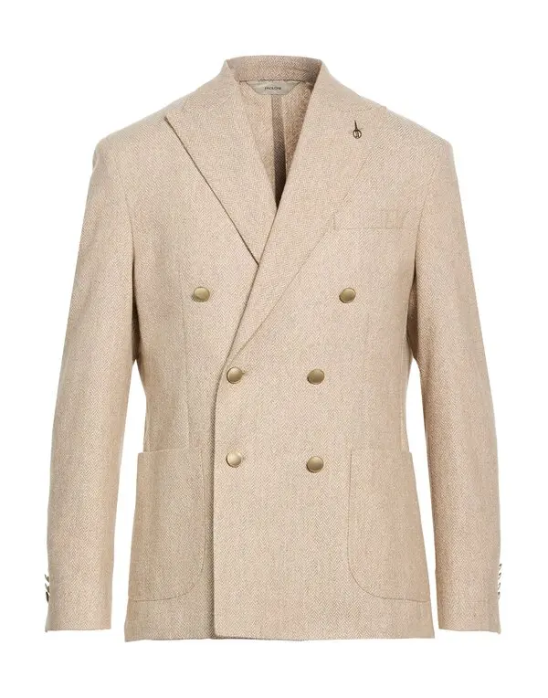 PAOLONI Blazer Size Wool, Polyester, Cotton