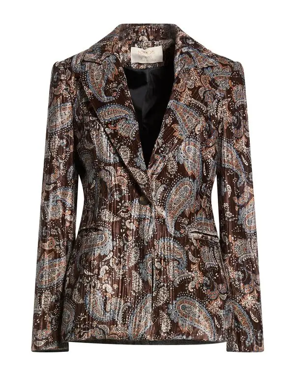 KAOS Single-breasted Velvet Blazer