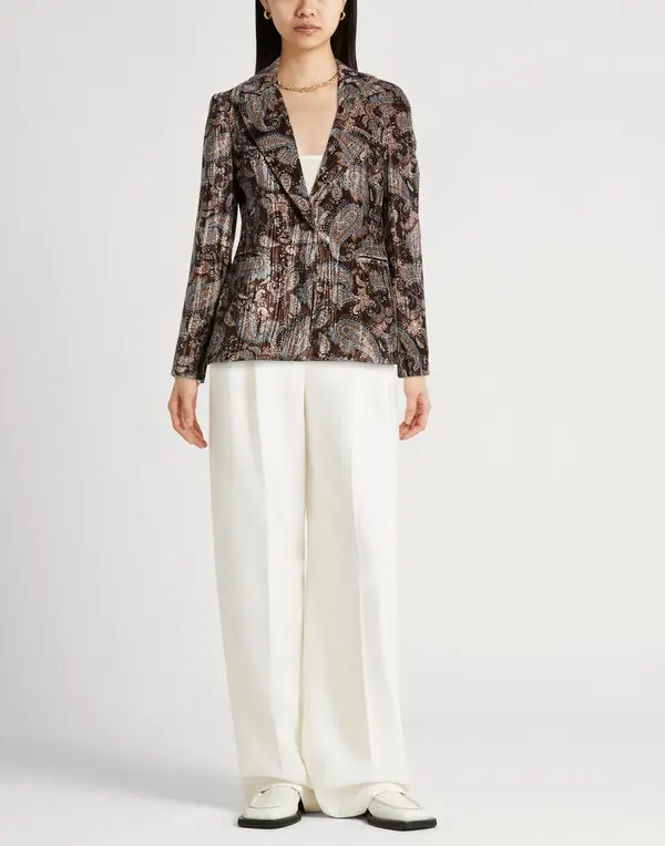 KAOS Single-breasted Velvet Blazer