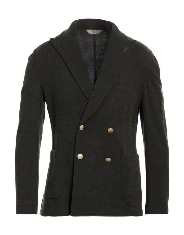 PAOLONI Blazer Dark Size Wool, Polyamide, Cashmere