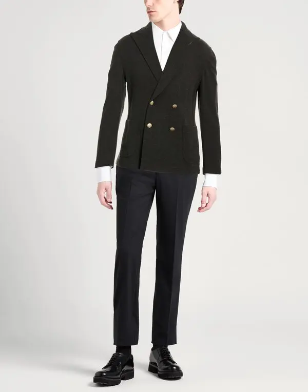 PAOLONI Blazer Dark Size Wool, Polyamide, Cashmere