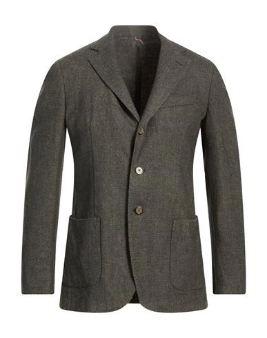 SANTANIELLO Blazer Military Size Wool, Polyester - Green