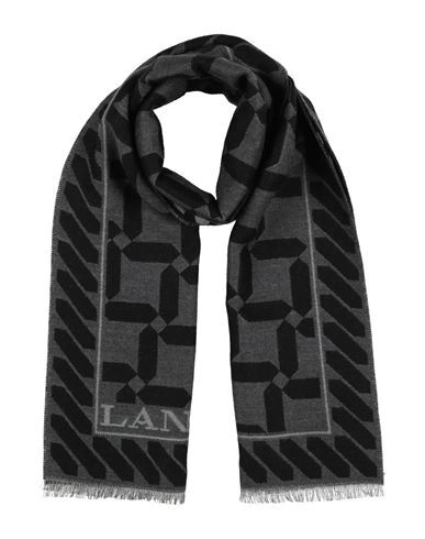 LANVIN Scarf Charcoal Virgin Wool, Elastane - Grey