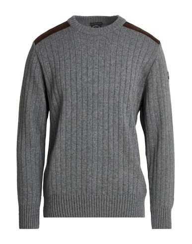 Paul & Shark Sweater Size Virgin Wool, Viscose, Cashmere, Goat Skin - Grey