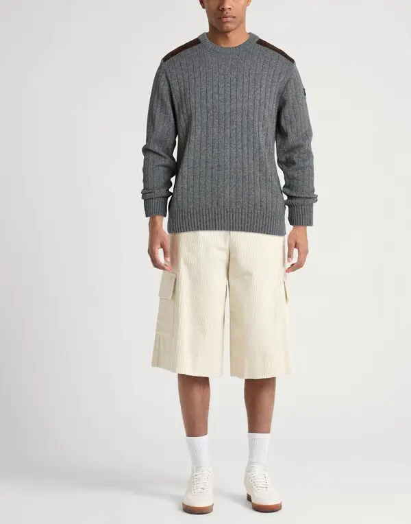 Paul & Shark Sweater In Virgin Wool, Viscose, Cashmere, And Goat Skin