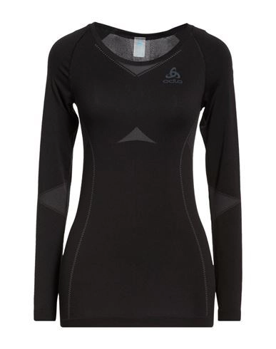 ODLO T-shirt Size Polyester, Polyamide, Elastane - Black