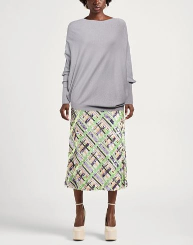 MANILA GRACE Knitted Crewneck Long Sleeve Sweater