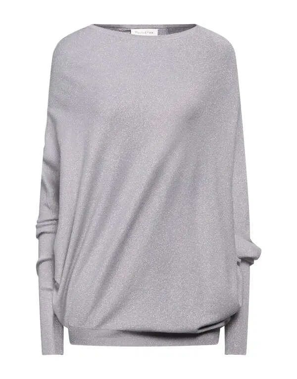 MANILA GRACE Knitted Crewneck Long Sleeve Sweater