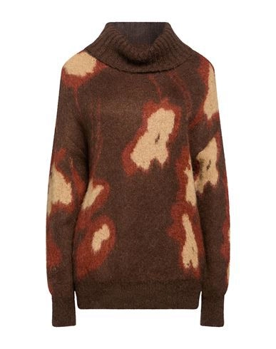 MANILA GRACE Turtleneck Size Acrylic, Mohair Wool, Polyamide - Brown