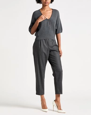 Brunello Cucinelli Cotton Mélange Ribbed Knit V-neck Sweater