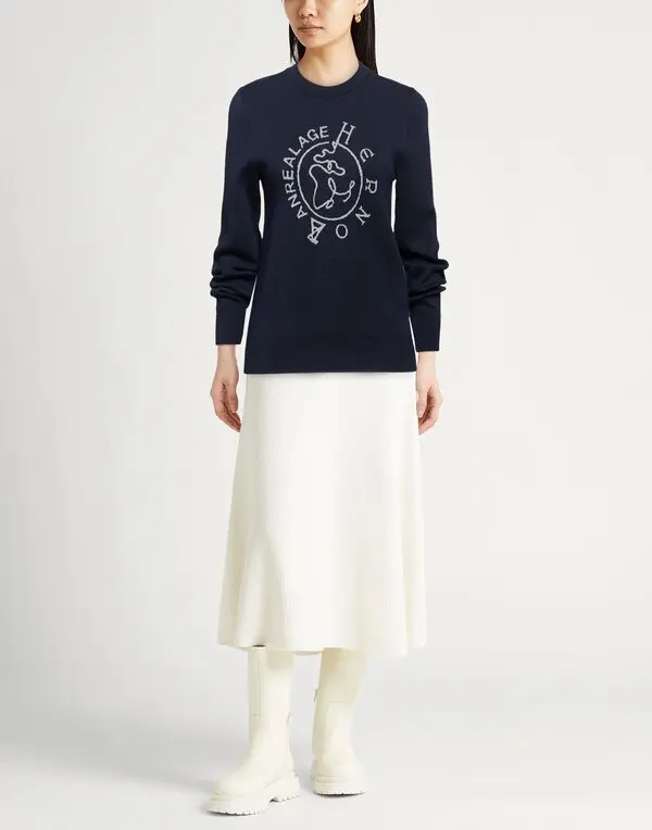 Herno Sweater Size Virgin Wool, Polyester - Navy