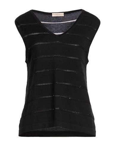 PUROTATTO Sweater Size Silk, Cashmere - Black