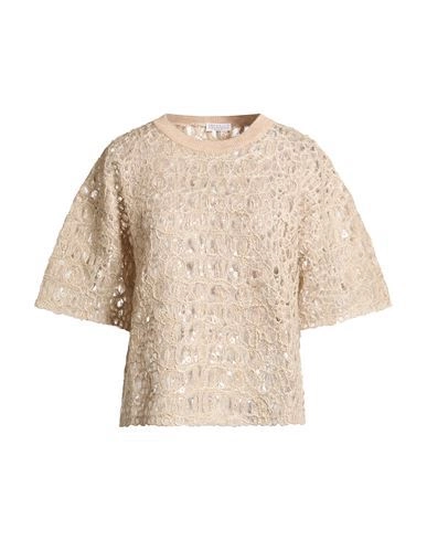 Brunello Cucinelli Sweater Size Mohair Wool, Polyamide, Silk, Linen, Polyester - Beige