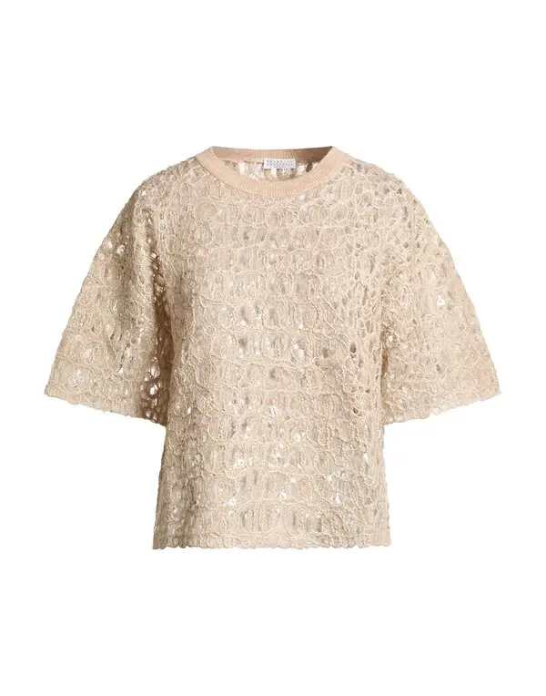 Brunello Cucinelli Open-knit Sequin Sweater