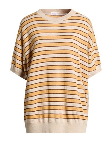 Brunello Cucinelli Sweater Size Cashmere, Viscose, Metallic Polyester - Beige