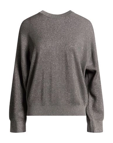 Brunello Cucinelli Sweater Size Cotton, Viscose, Metallic Polyester - Grey