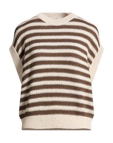 Brunello Cucinelli Sweater Dark Size Cotton, Polyester - Brown