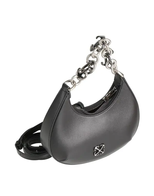 OFF-WHITE™ Lambskin Hobo Bag With Chain Top Handle