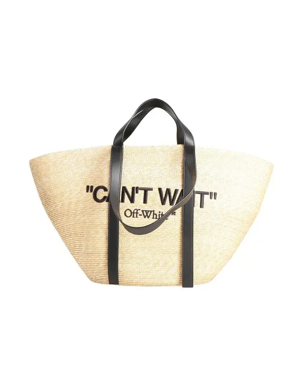 OFF-WHITE™ Off-white Shoulder Bag Sand Straw
