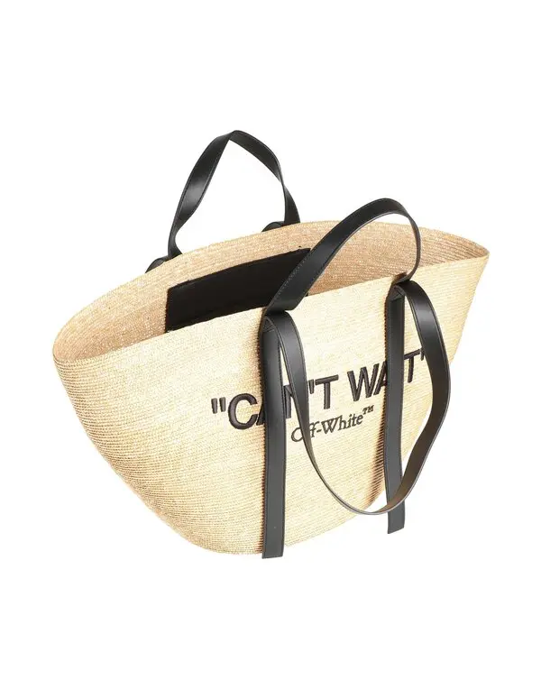 OFF-WHITE™ Off-white Shoulder Bag Sand Straw
