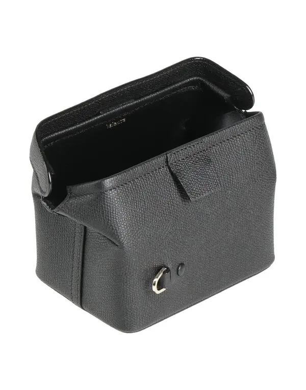 VALEXTRA Calfskin Cross-body Bag - Black