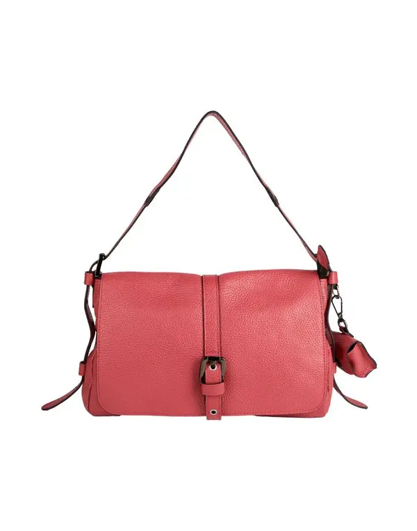 GABS Calfskin Flap Handbag - Tomato Red