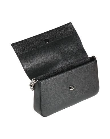 ERMANNO FIRENZE Pebbled Leather Clutch With Chain Strap