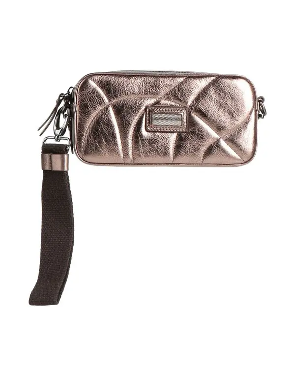 Peserico Metallic Leather Clutch - Yellow