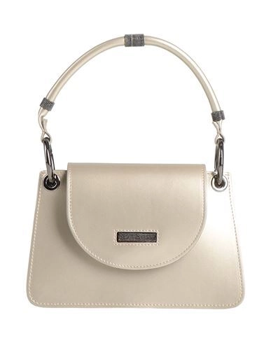 Peserico Handbag Leather, Cotton, Metal - Gold