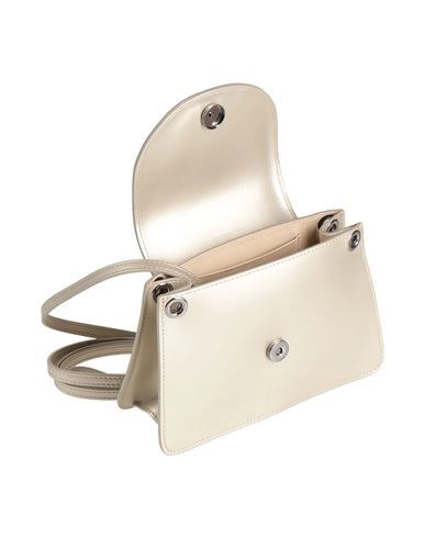 Peserico Handbag In Leather And Cotton - Gold